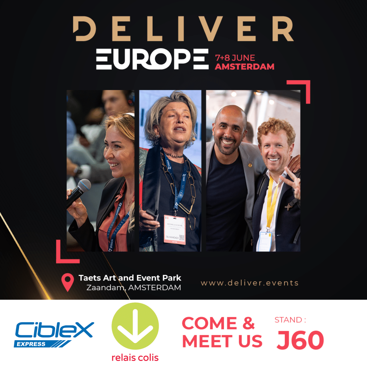 Ciblex et Relais colis participent à DELIVER Europe à Amsterdam les 7 ...